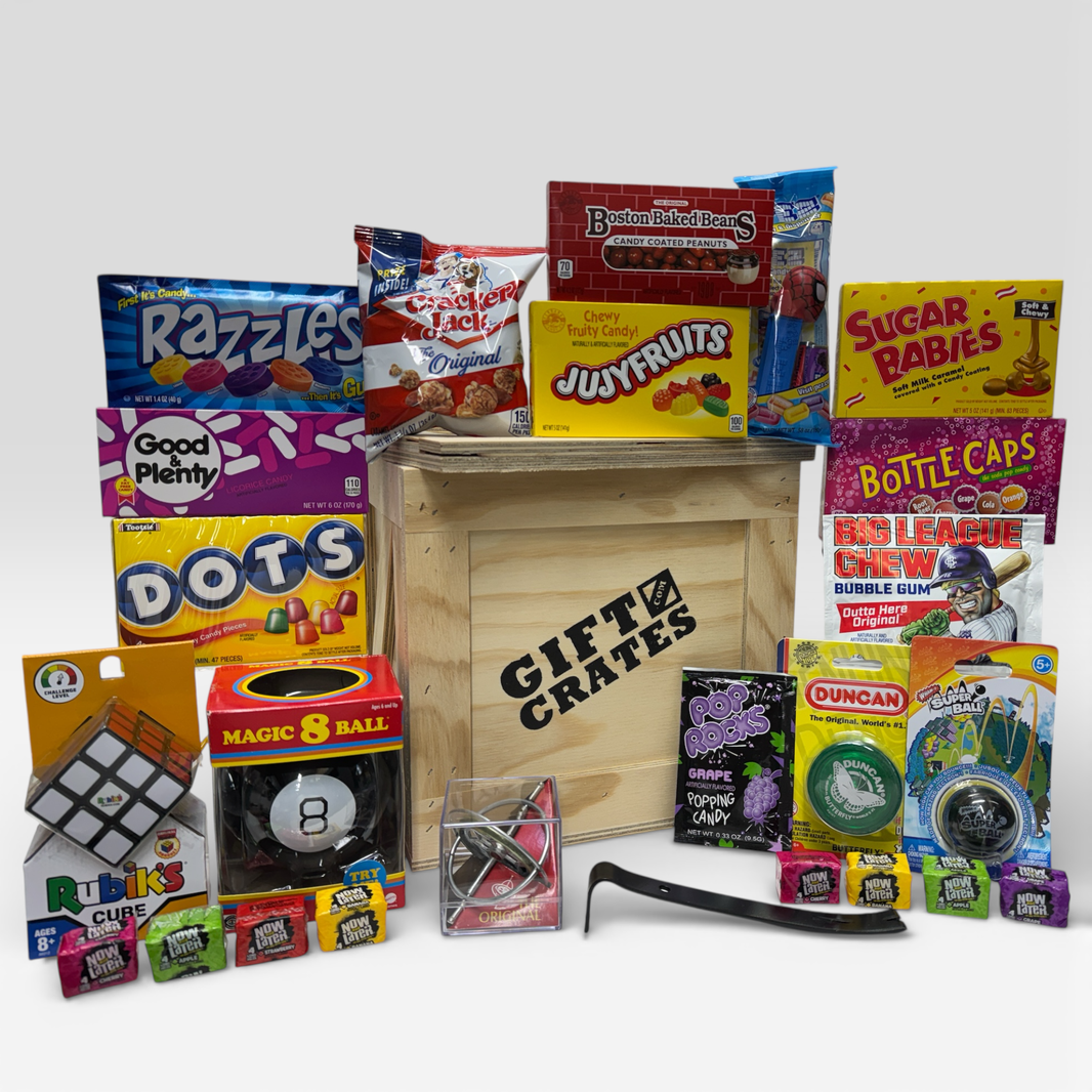 Gift Crates best sellers of unique gifts sealed in wooden crates