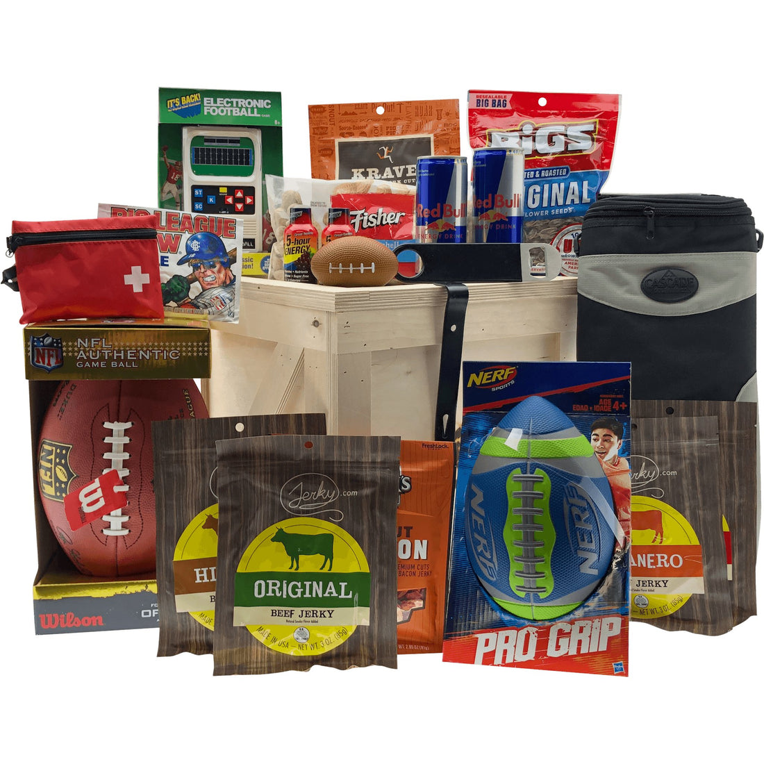 NFL Football Tailgate Gift Crate With "The Duke" Football – Gift Crates